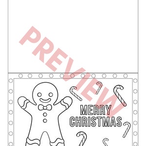 Christmas Cards for Kids Coloring 23 Printable Cards to Color Christmas ...