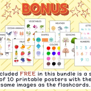 Printable Flashcards for Kids, Montessori, Preschool Flashcards ...