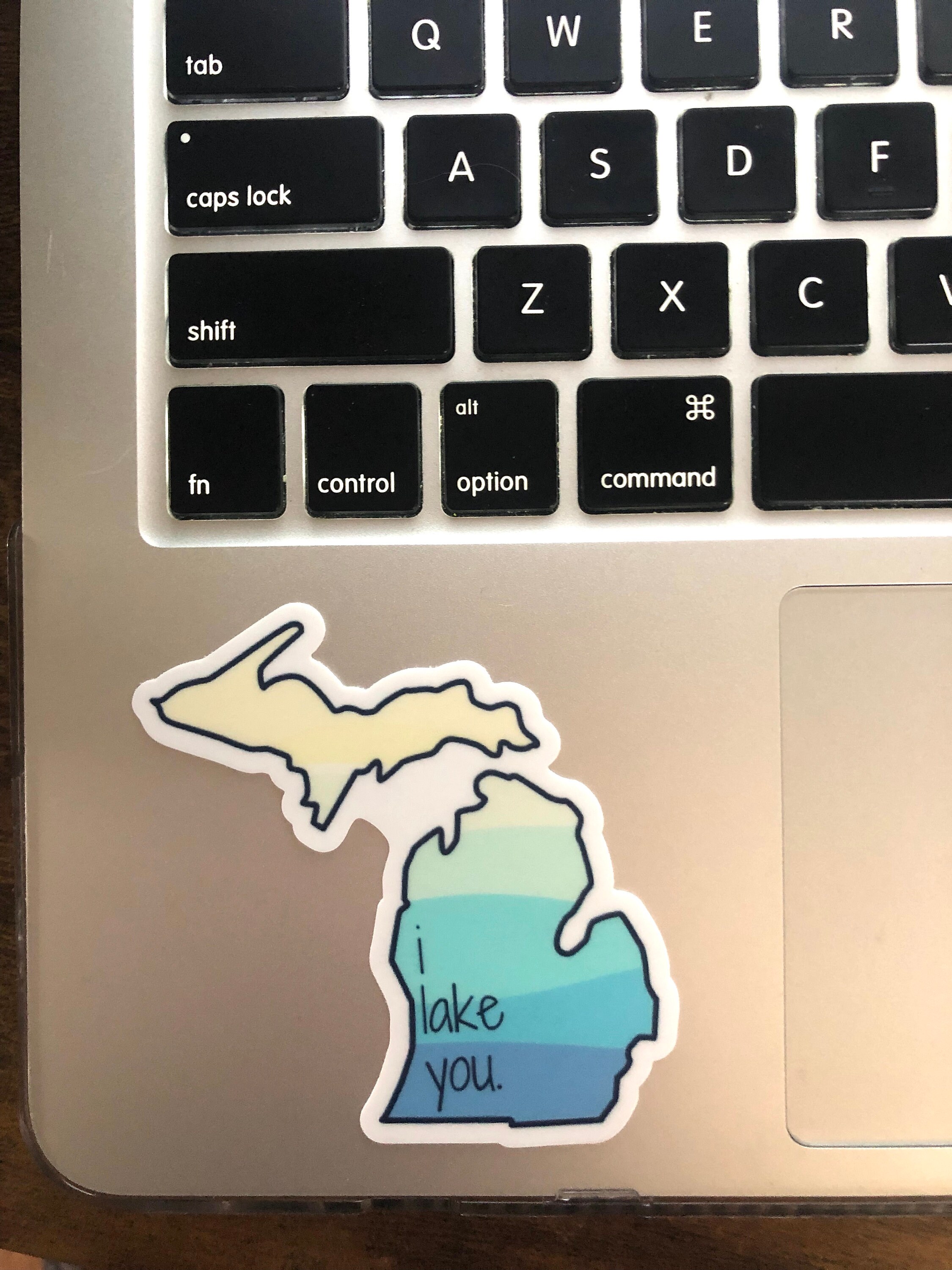 Michigan Sticker, Vinyl Sticker, I Lake You, Pure Michigan, Lake ...