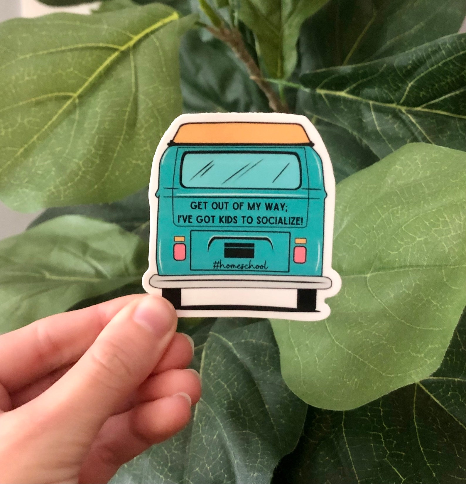 Get Out of My Way, I've Got Kids to Socialize Vinyl Sticker, Homeschool ...