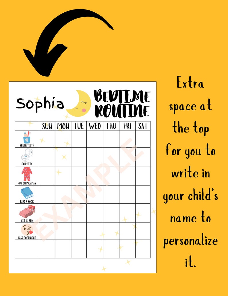 Morning and Bedtime Routine Cards, Schedule Cards, Printable Routine ...
