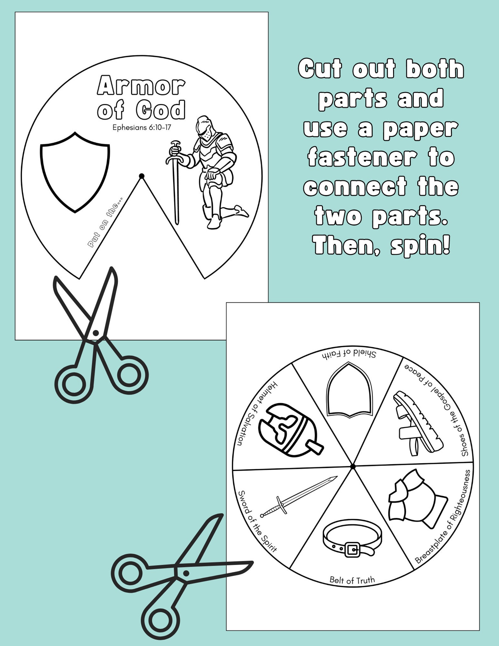 Sunday School Wedge Wheel, Kids Bible Lessons, 10 Commandments, Plagues ...