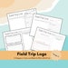 Field Trip Log, Field Trip Review, Summary, Homeschool Field Trip ...