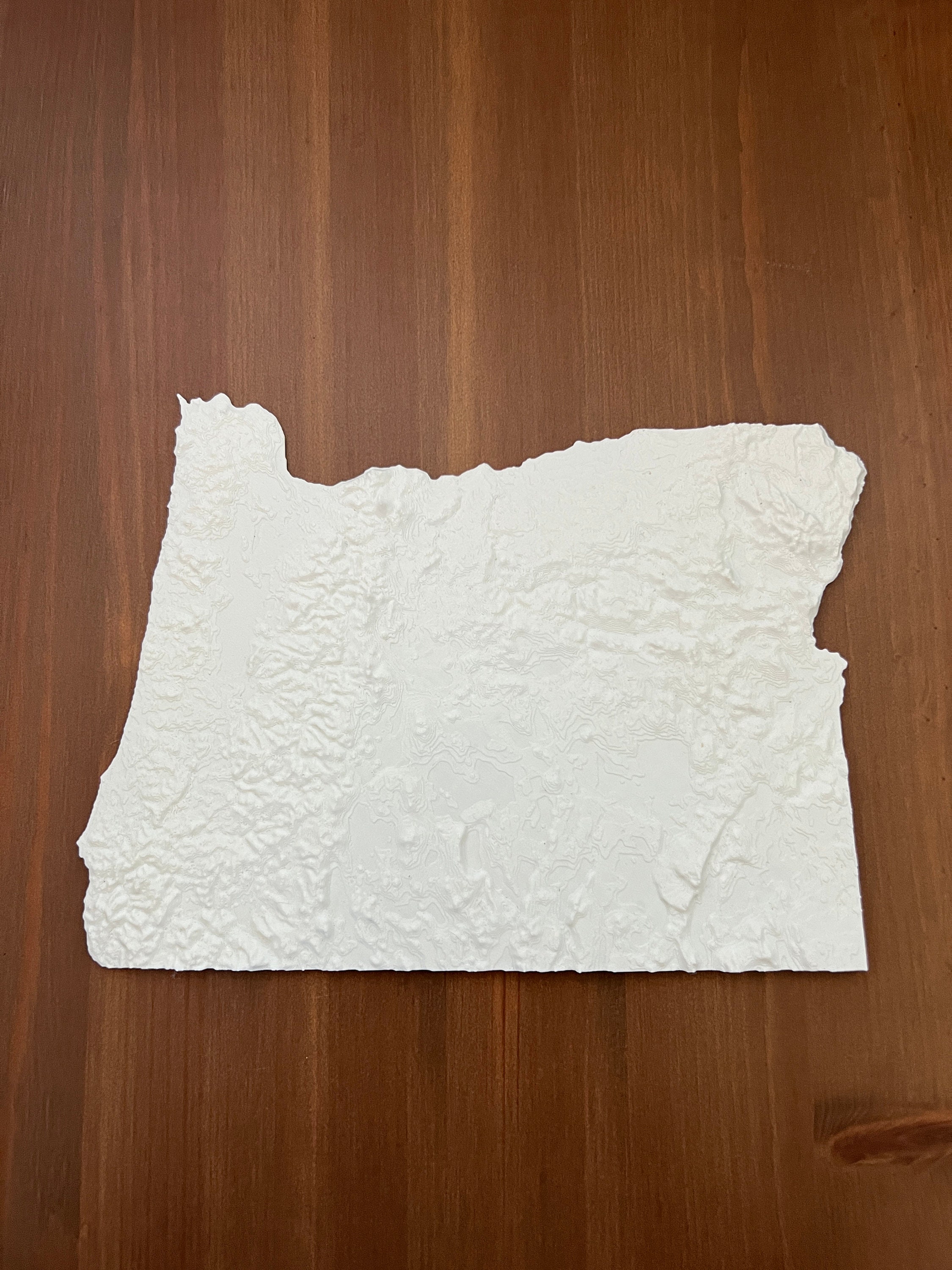 3D Printed Topographic Map of Oregon - Etsy