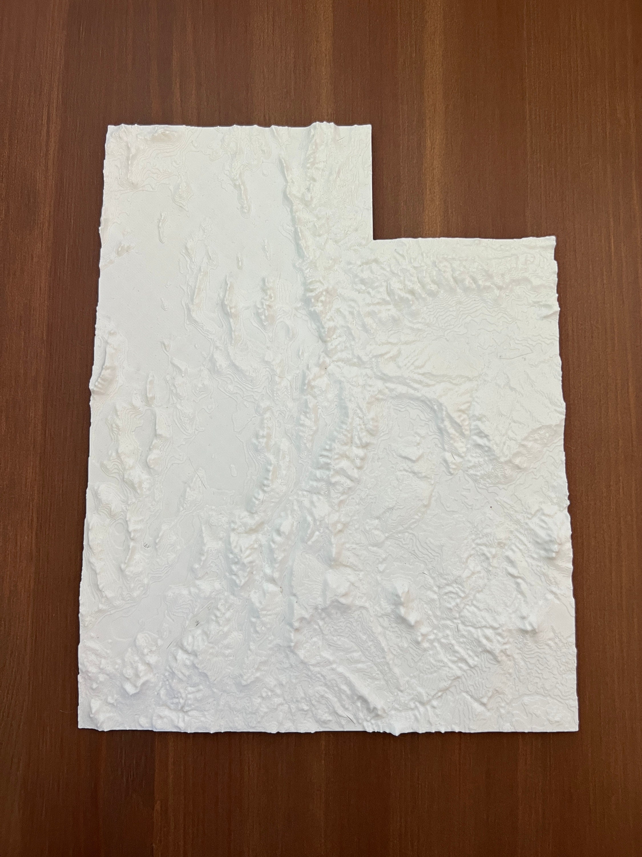 3D Printed Topographic Map of Utah - Etsy
