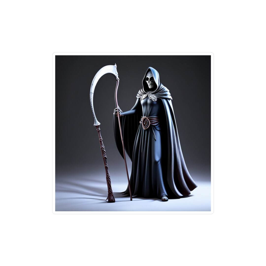 Ethereal Presence The Grim Reaper Figure Vinyl Decals Etsy