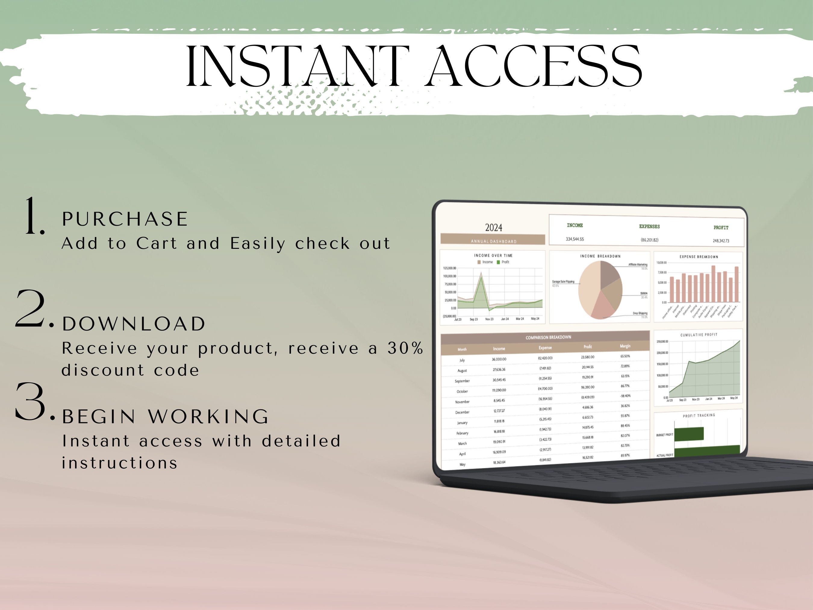 Pantry Kitchen Inventory Management With Household Checklist, Track ...