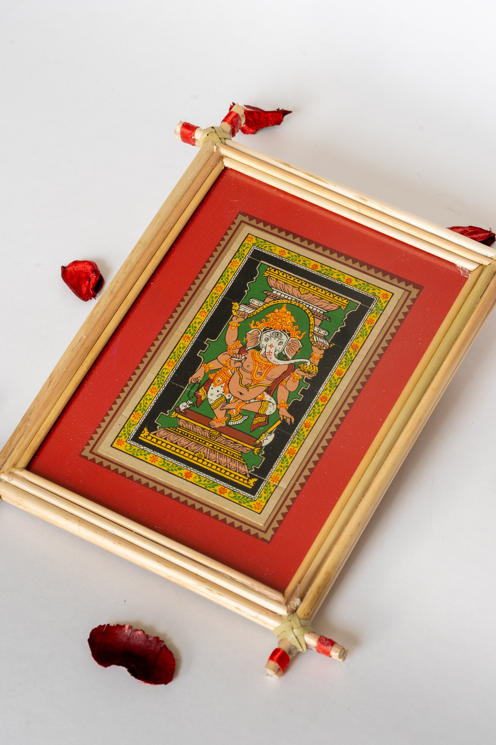 Handcrafted Palm Leaf taal Patra Wall Frame, Wall Decor, Diwali Decor ...