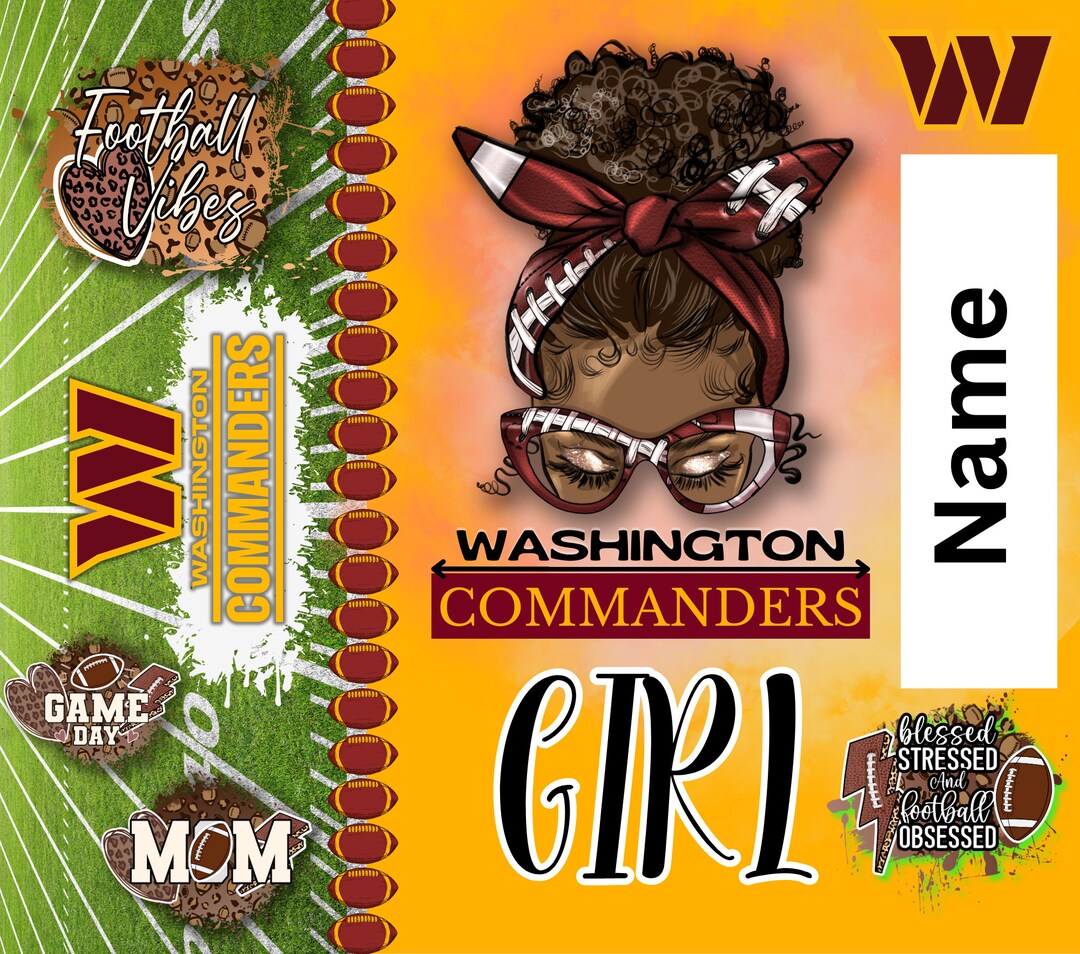 Washington Commanders 20 Oz Girl Tumbler - Different Variations - Etsy