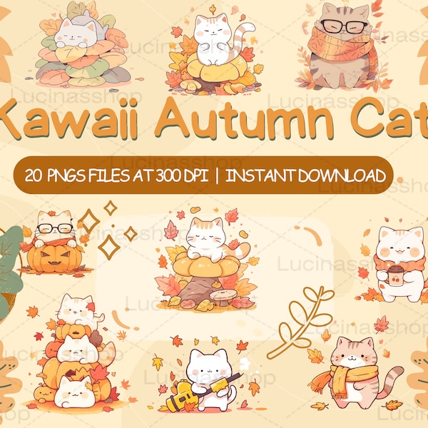 Kawaii Fall Png - Etsy