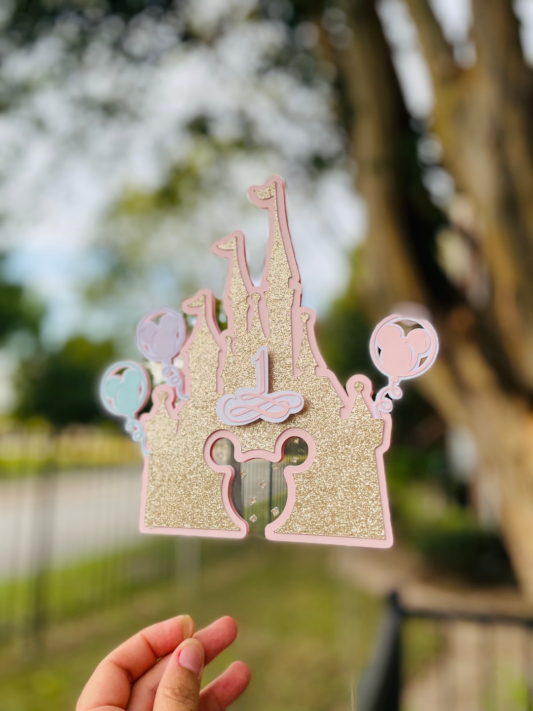 Princess Castle Cake Topper, Disney Castle Cake Topper, Disney Cake ...