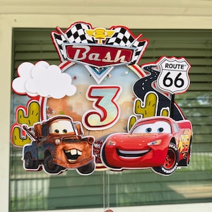 Cars Cake Topper, Cars Party Ideas, Cars Party Decor - Etsy
