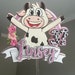 Vaca Lola Cake Topper, Vaquita Cake Topper, Cow Cake Topper, Cow Party ...