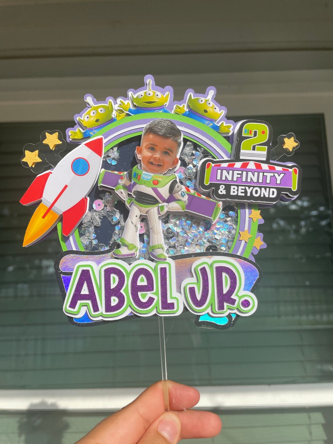 Buzz Cake Topper, Buzz Light Year Cake Topper, Two Infinity and Beyond ...