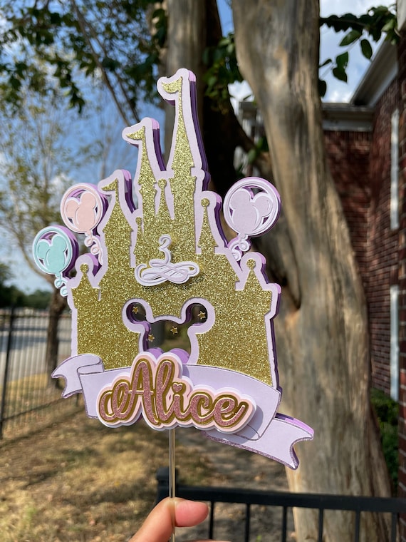 Disney Castle Cake Topper Gold Disney Castle Cake In White Chocolate