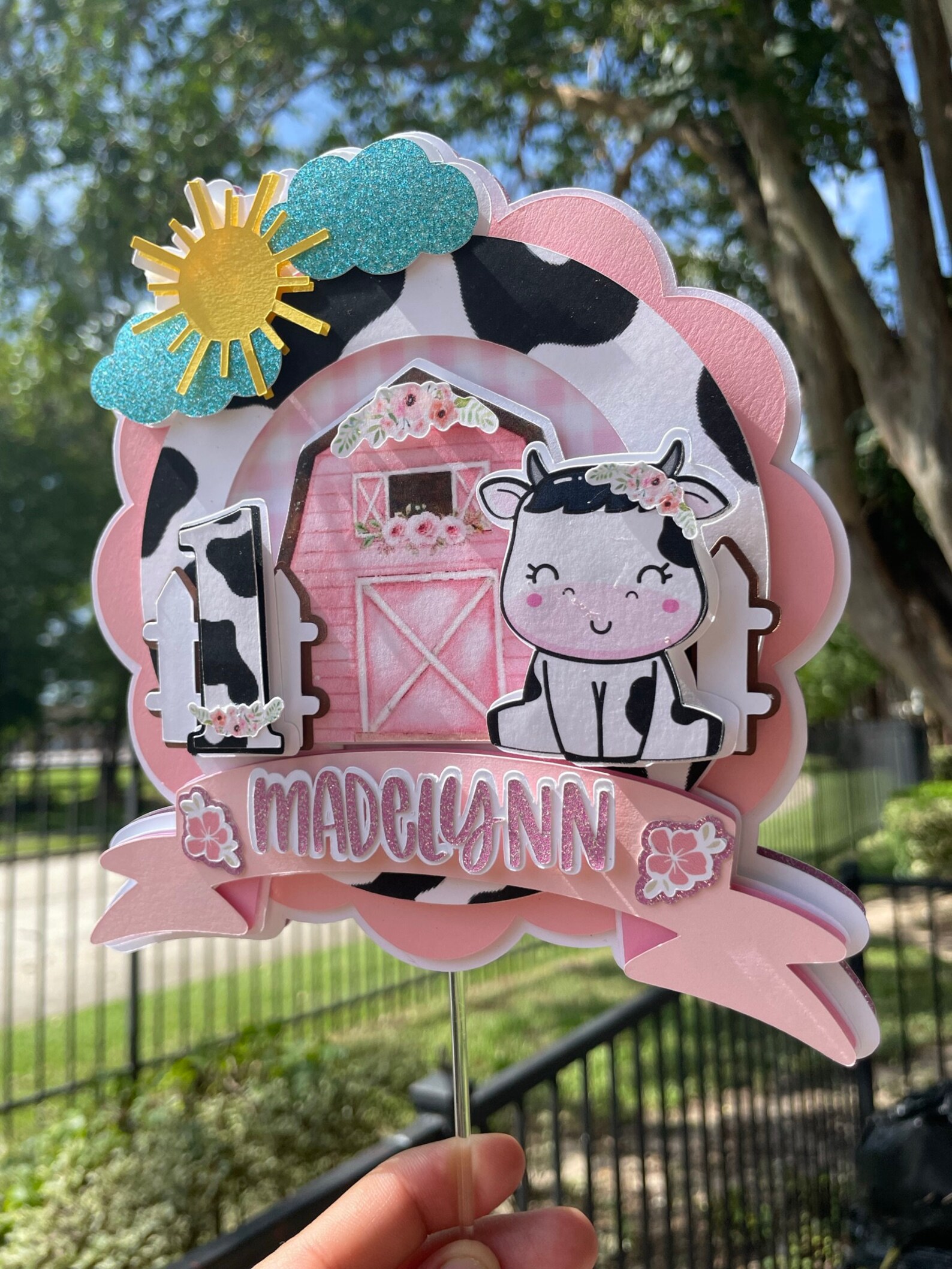 Vaquita Cake Topper Cow Cake Topper Vaca Lola Party Vaca Lola - Etsy