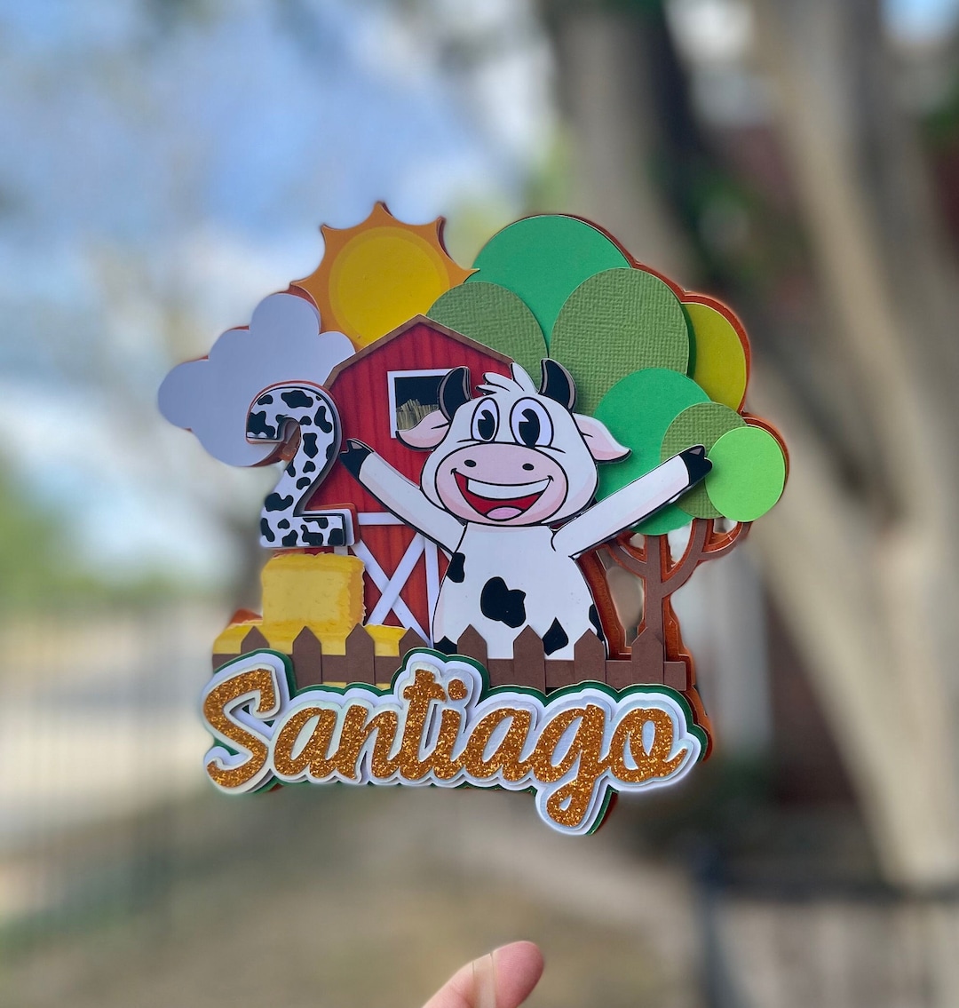 Vaca Lola Cake Topper, Vaca Cake Topper, Vaca Lola Party Decor, Vaca Lola Party Ideas - Etsy