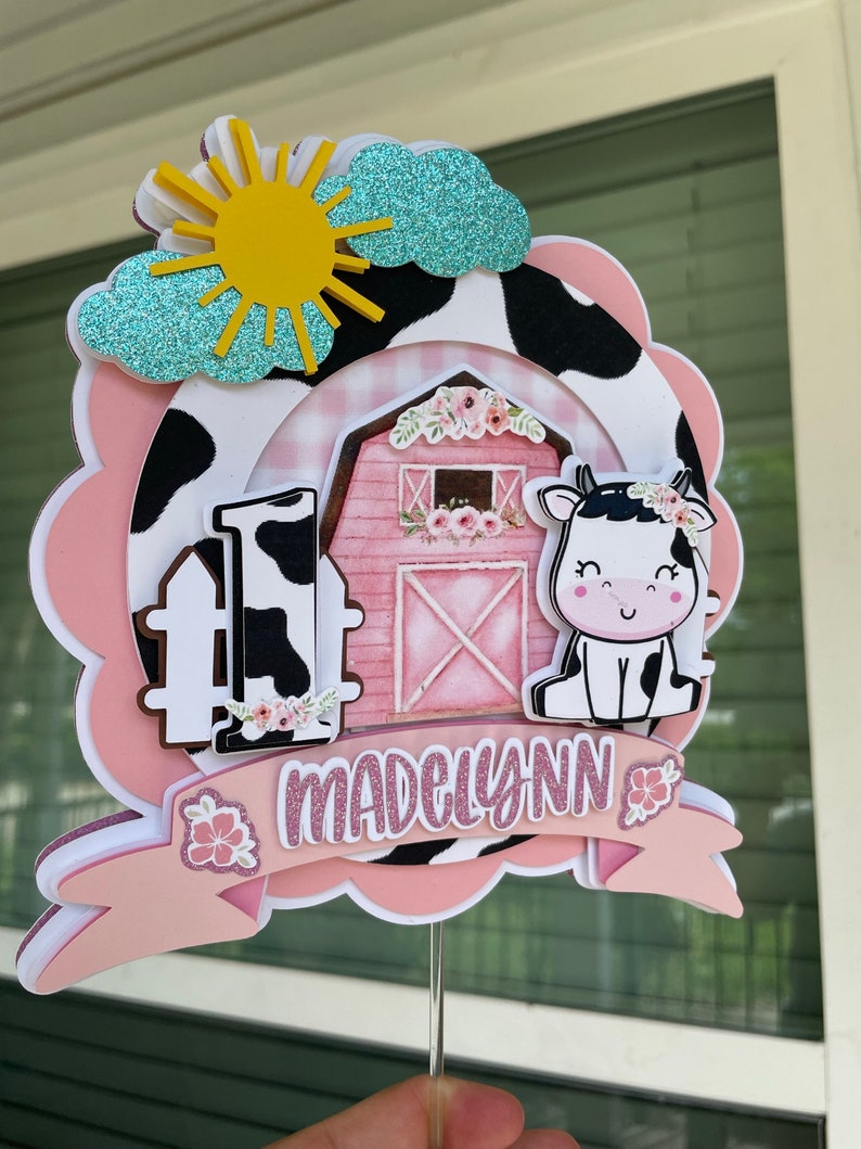 Vaquita Cake Topper Cow Cake Topper Vaca Lola Party Vaca Lola Cake ...