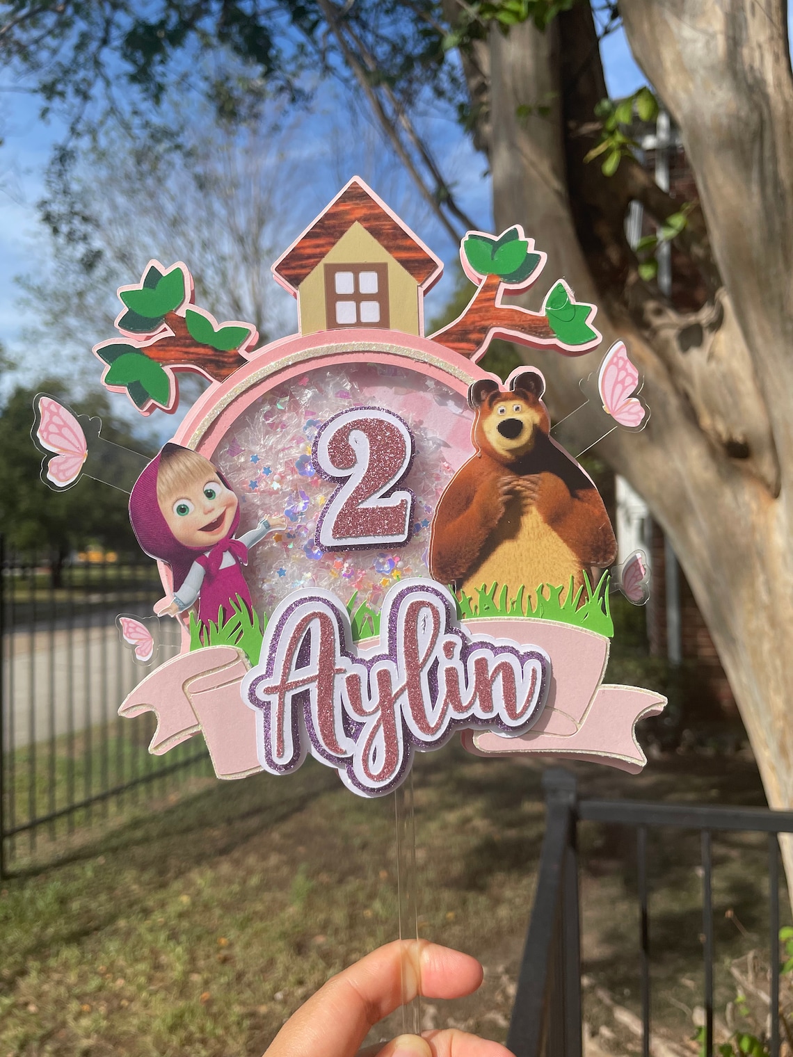 Masha and the Bear Cake Topper, Masha Y El Oso Cake Topper, Masha Cake ...