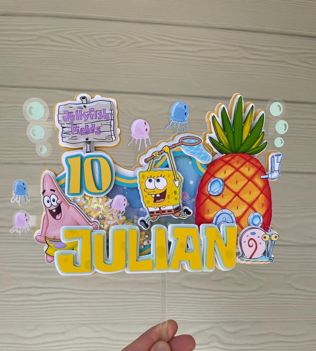 Sponge Bob Cake Topper, Sponge Cake Topper, Bob and Patrick Cake Topper ...