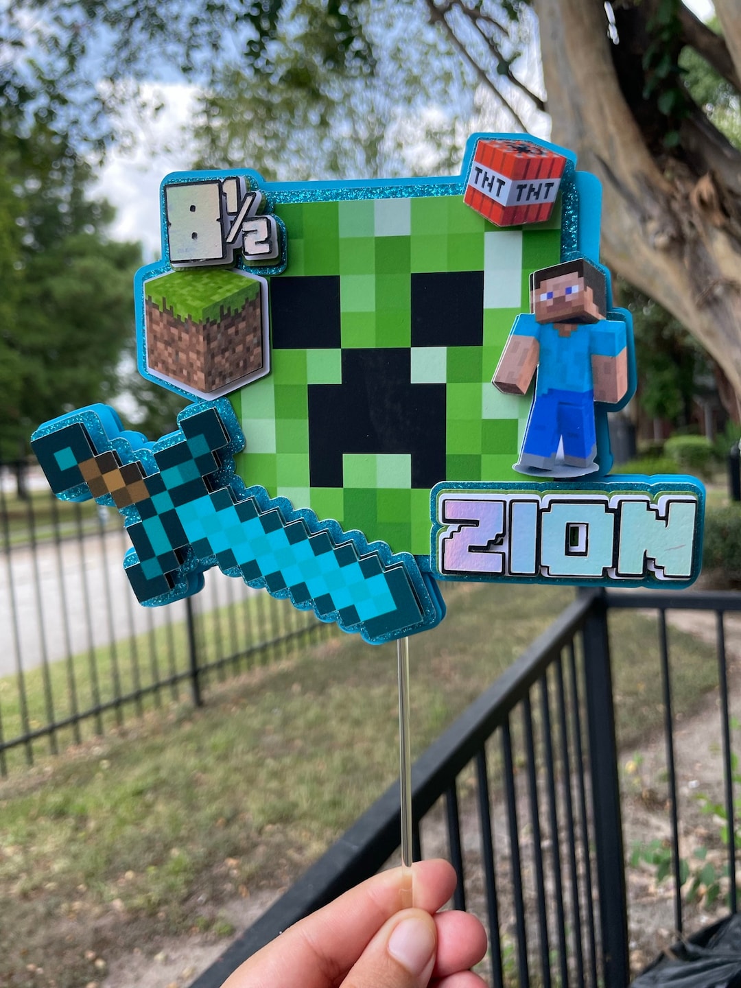 Minecraft Cake Topper - Etsy
