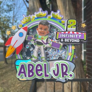 Buzz Cake Topper, Buzz Light Year Cake Topper, Two Infinity and Beyond ...