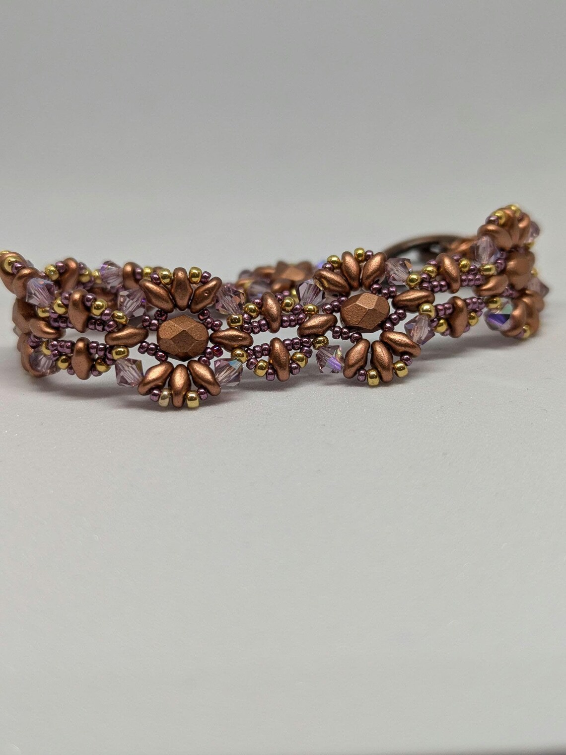 Copper and Amethyst "noble Path" Bracelet - Etsy