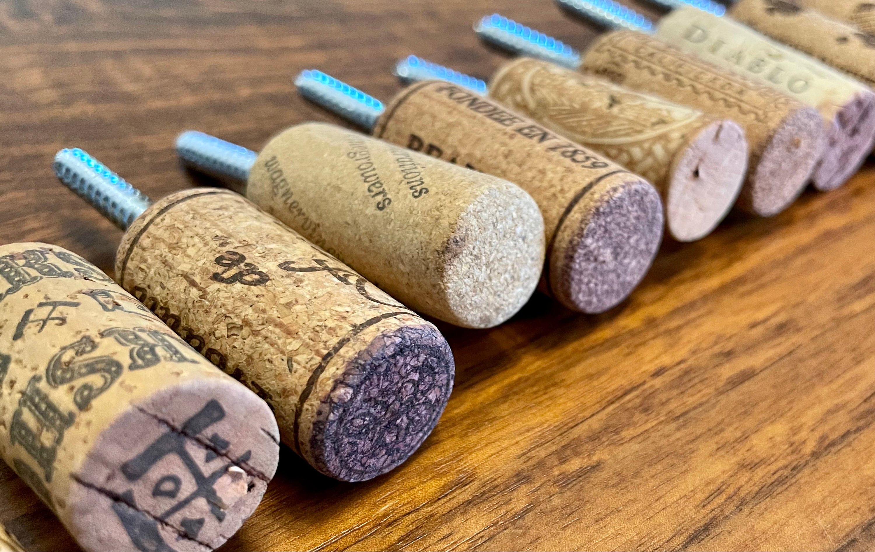 Wine Cork Wall Pegs/hooks (3 Pack) - Etsy