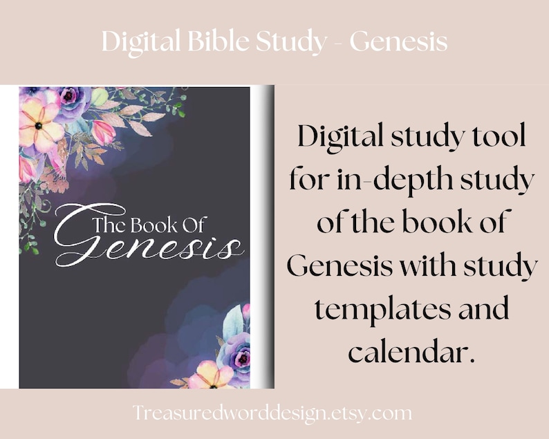 Digital Bible Study - Genesis (fully Hyperlinked) - Etsy