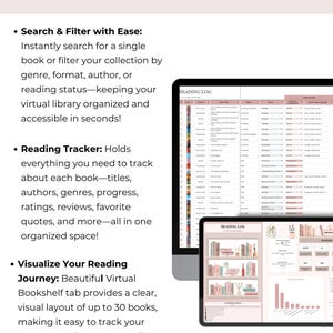 Book Tracker Google Sheet, Book Log Spreadsheet, Bookshelf Tracker ...