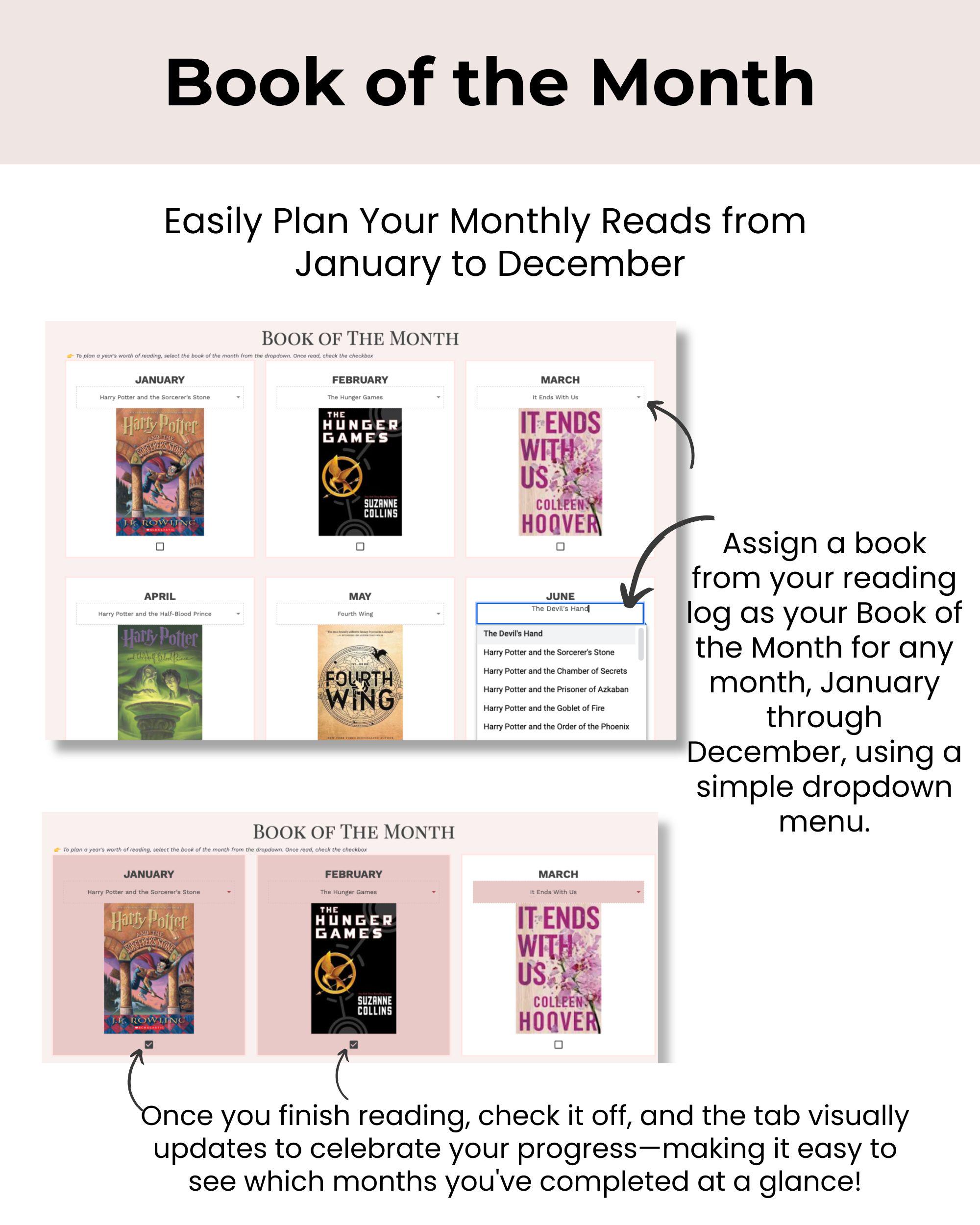 Book Tracker Google Sheet: Reading Log & Reviews Spreadsheet (digital ...