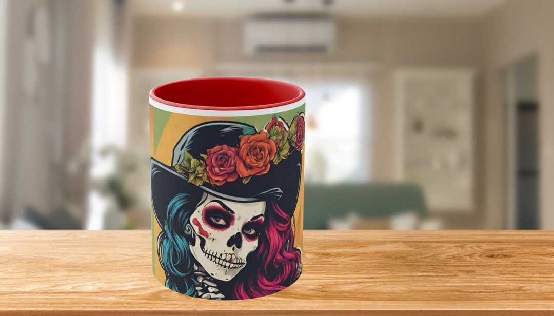 Sarcastic Pinup Skeletons Mug Coffee Mug Skull Mug Horror Gothic Mug ...