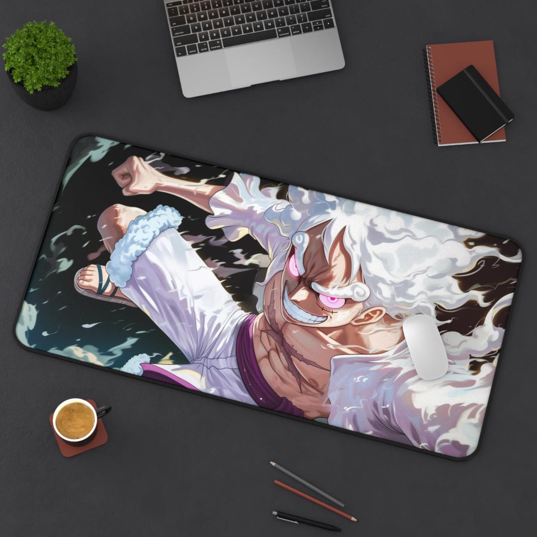 Luffy Gear 5 Desk Mat, One Piece Anime Desk Pad, Cool Gift for Anime ...