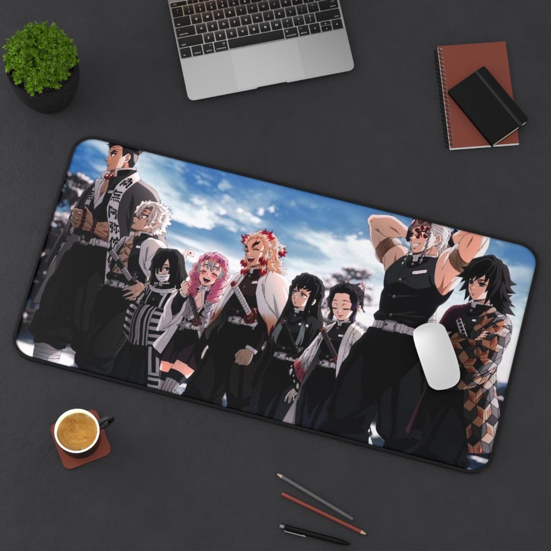 Anime Desk Mat, Hashira Design for Office and Home Decor Mouse Pad ...