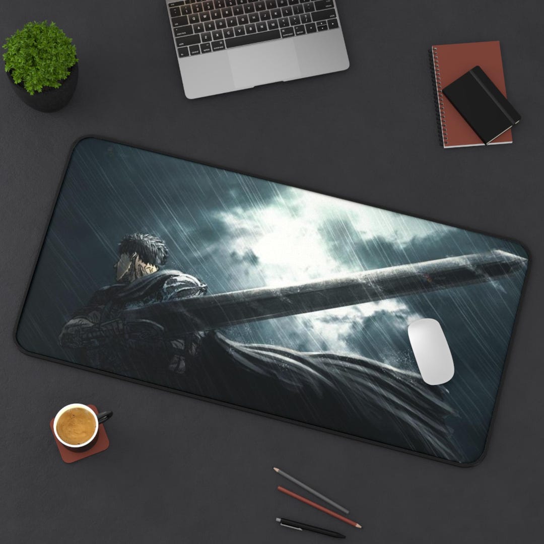 Anime Guts Desk Mat Berserk Manga Inspired Mouse Pad, Gaming Surface ...