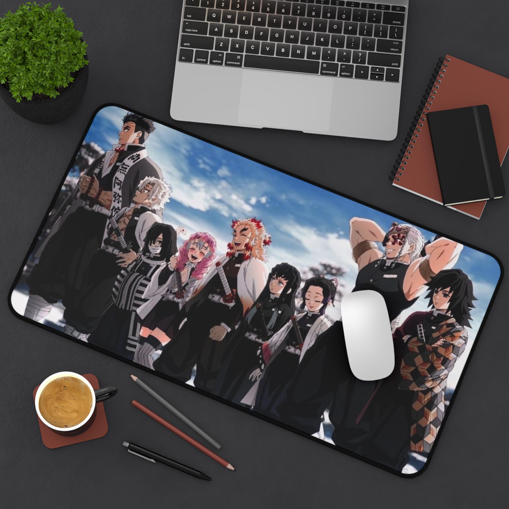 Anime Desk Mat, Hashira Design for Office and Home Decor Mouse Pad ...