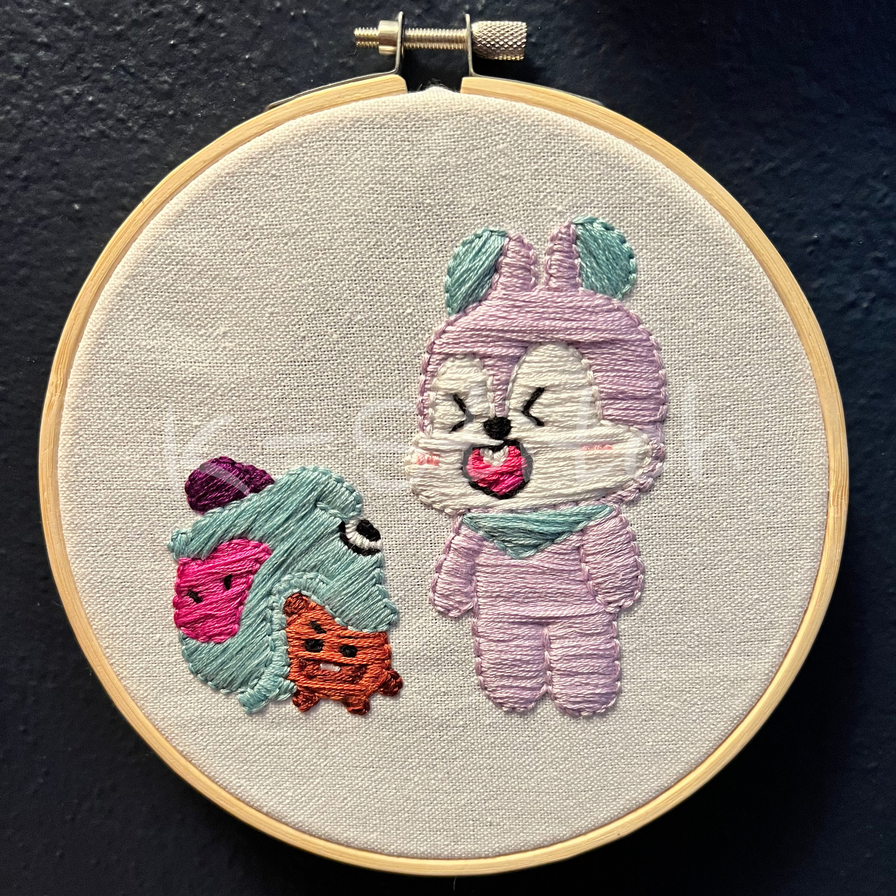 BTS Sope BT21 Embroidery Cross Stitch - Etsy