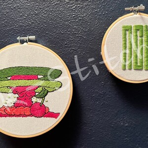 NCT 127 Cherry Bomb Logo Cross Stitch Embroidery - Etsy