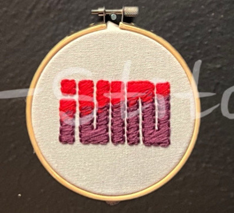 Gidle (g)i-dle Nxde Logo Cross Stitch Embroidery - Etsy
