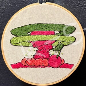NCT 127 Cherry Bomb Logo Cross Stitch Embroidery - Etsy