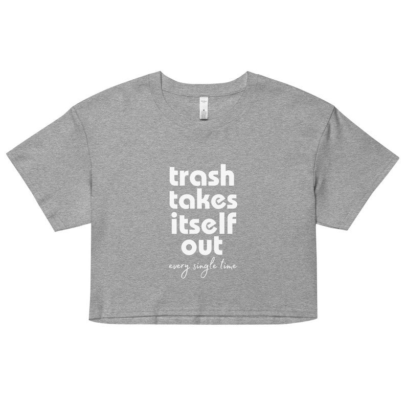 Cropped Taylor Shirt Trash Takes Itself Out Women's Graphic Tees Swift ...