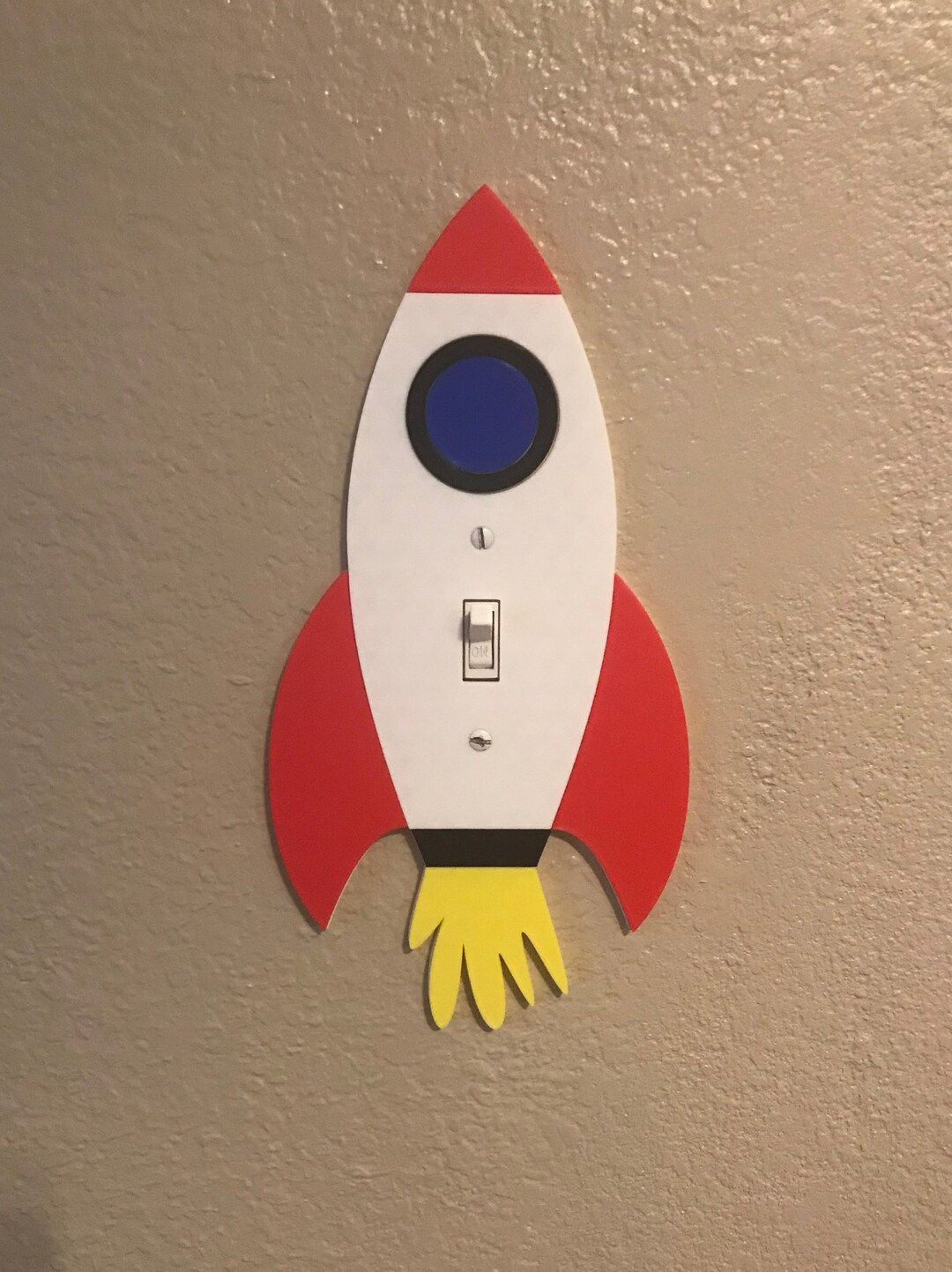 Rocket Light Switch Cover Space Ship Wall Plate Space Home - Etsy
