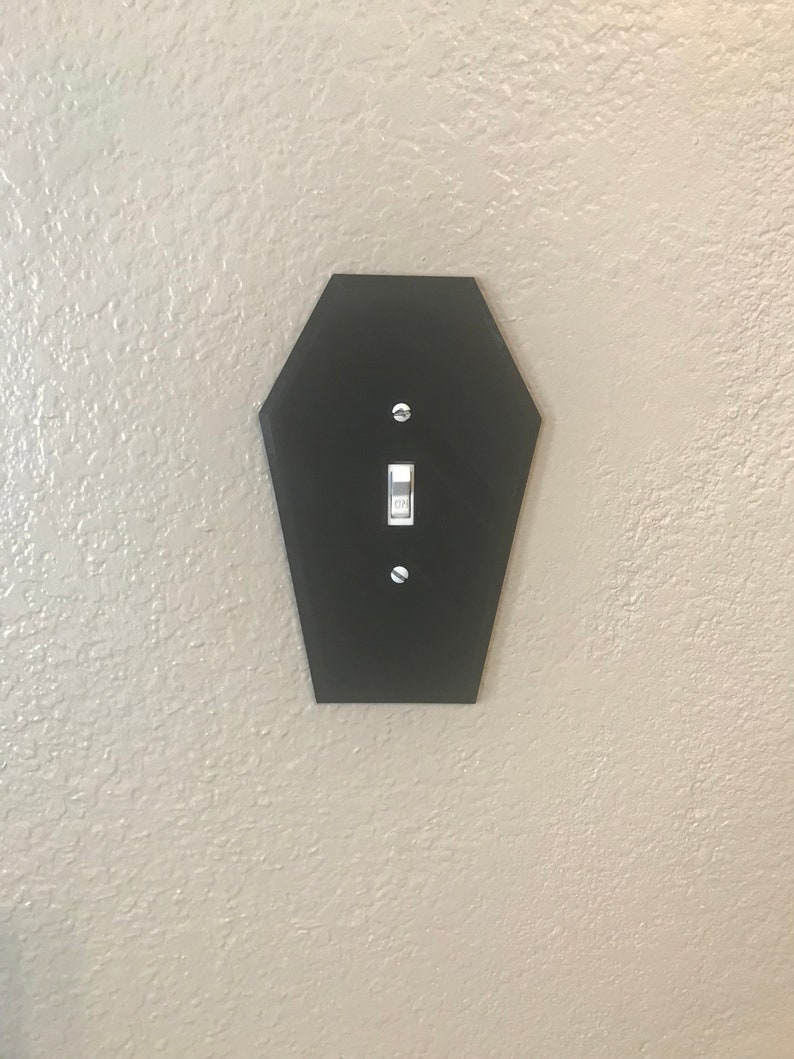 Coffin Light Switch Cover, Casket Wall Plate, Goth Home Decor , Coffin ...