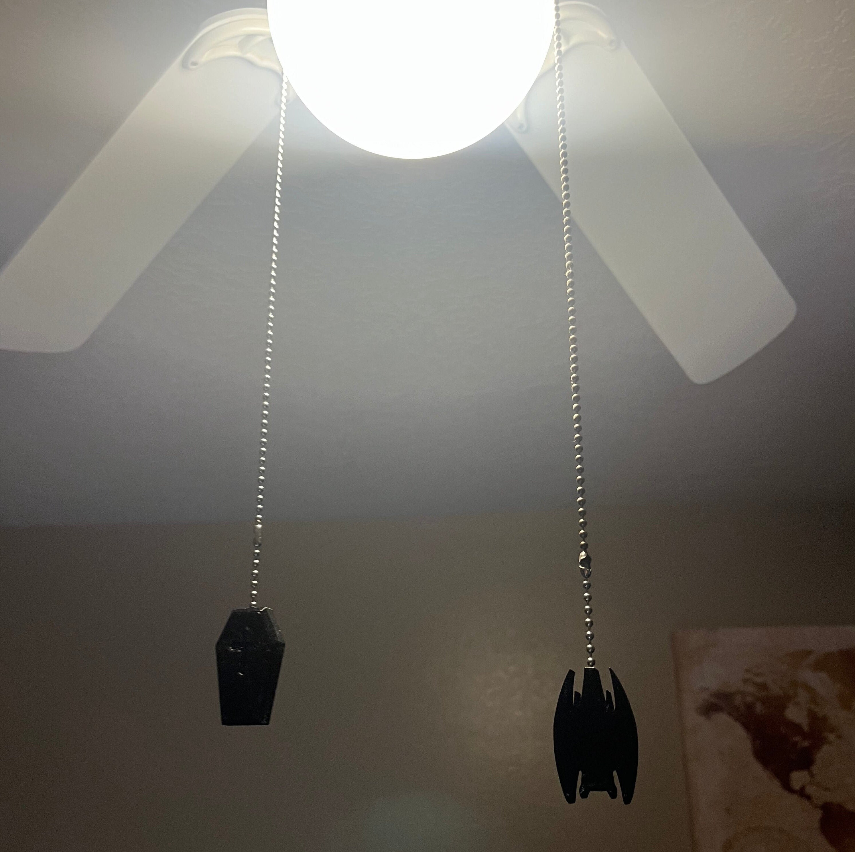 Bat Ceiling Fan Pull, Hanging Bat Fan Chain Pull, Goth Decor - Etsy