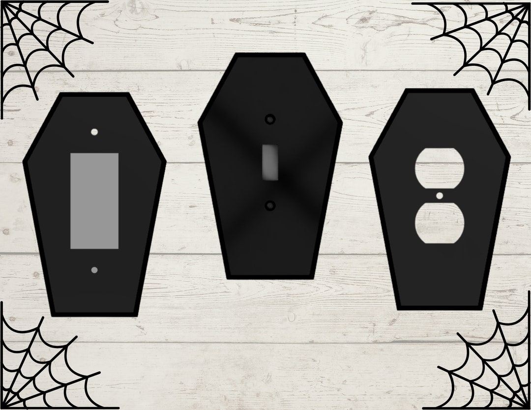 Coffin Light Switch Cover, Casket Wall Plate, Goth Home Decor , Coffin ...