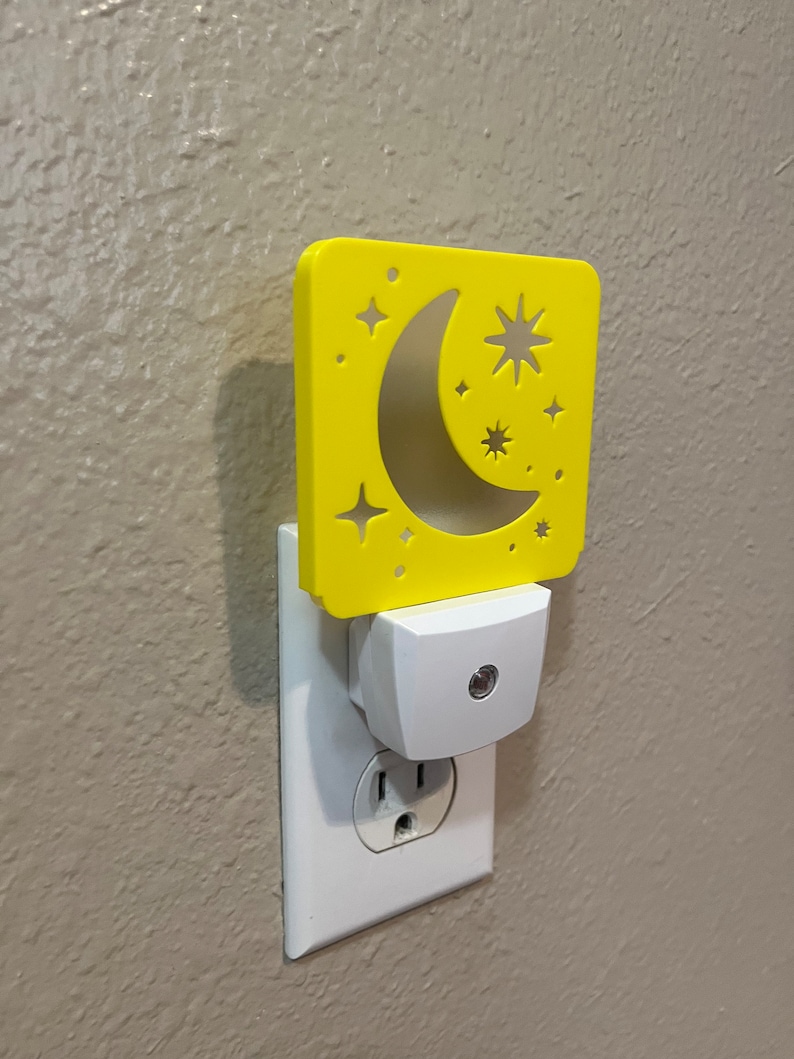 Moon and Stars Plug-in LED Night Light With Light Sensor, Night Sky ...