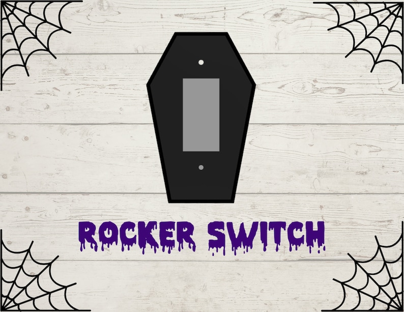 Coffin Light Switch Cover, Casket Wall Plate, Goth Home Decor , Coffin ...
