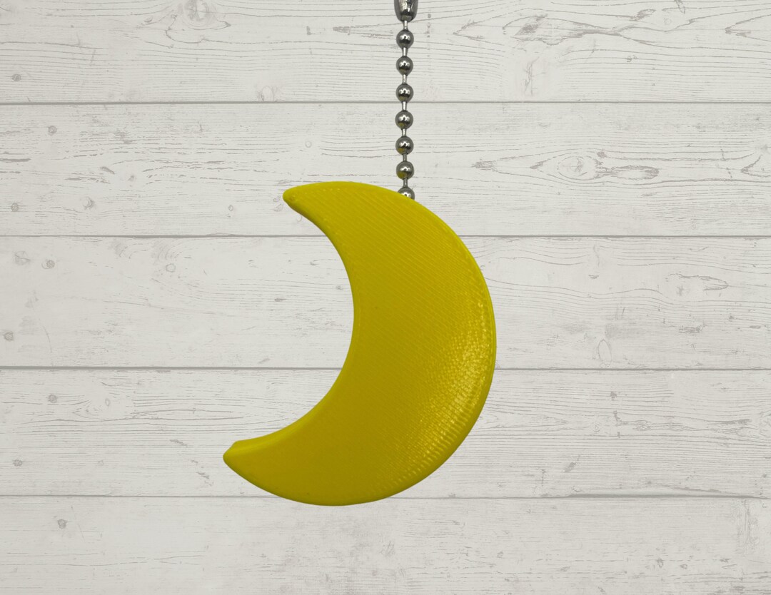 Moon Ceiling Fan Pull, Cute Half Moon Fan Chain Pull, Nursery Decor ...