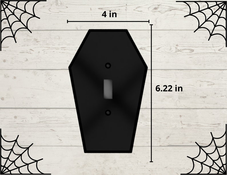 Coffin Light Switch Cover, Casket Wall Plate, Goth Home Decor , Coffin ...