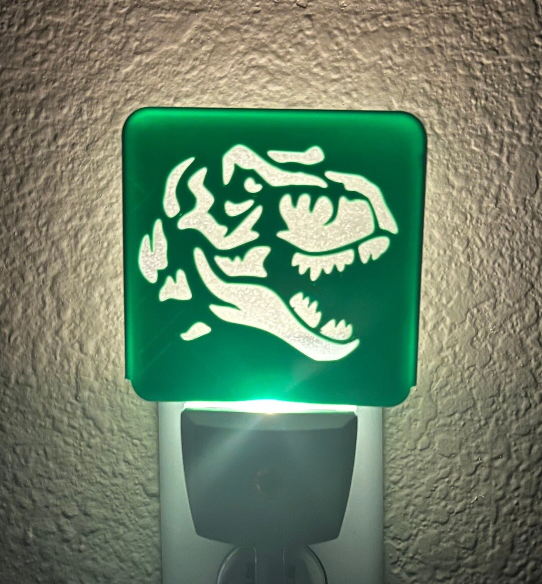 T-rex Plug-in LED Night Light With Light Sensor, Dinosaur Nightlight ...